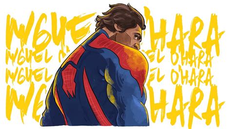 Easy Way Drawing Miguel O Hara Spiderman Across The Spider Verse