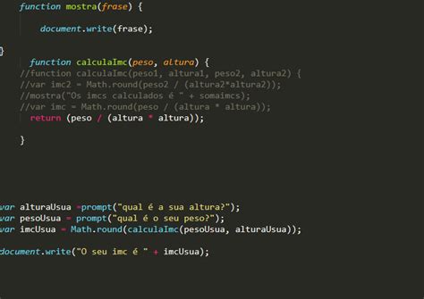 O resultado do imc está sempre dando 0 JavaScript e HTML desenvolva
