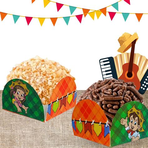 300 Forminha Brigadeiro Caipira Festa Junina Julina Arraiá DHS SHOP