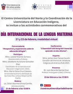 Actividades conmemorativas del Día Internacional de la Lengua Materna