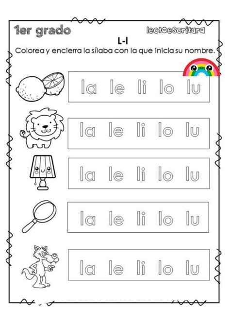 Completo cuaderno con silabario fonológico Imagenes Educativas