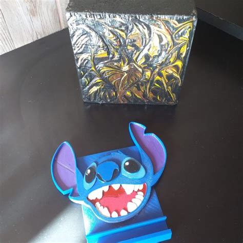 Descargar Archivo 3MF Gratis Soporte Celular Stitch Plan Para