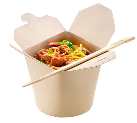 Envase Comida Oriental Bamb Con Revestimiento Pla