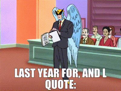 Yarn Last Year For And L Quote Harvey Birdman Attorney At Law