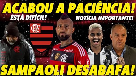 ACABOU A PACIÊNCIA VIDAL NO COLO COLO SAMPAOLI DESABAFA ESTÁ