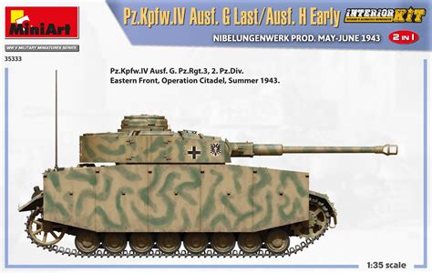 1 35 Pz Kpfw IV Ausf G Last Ausf H Early NIBELUNGENWERK PROD MAY