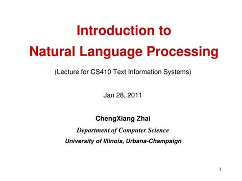 Ppt Introduction To Natural Language Processing Powerpoint
