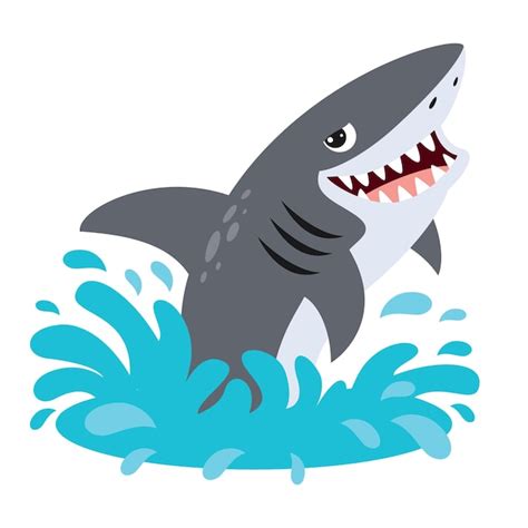 Premium Vector Cartoon Drawing Of A Shark