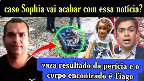 Caso Sophia Vazou Resultado Da Per Cia Revela Que Tiago