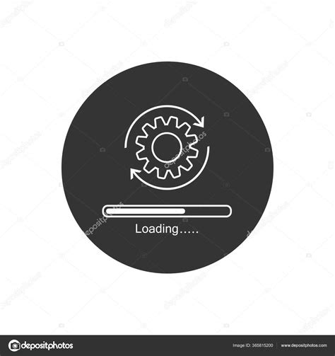 Loading Process Update System Icon Concept Upgrade Application Progress