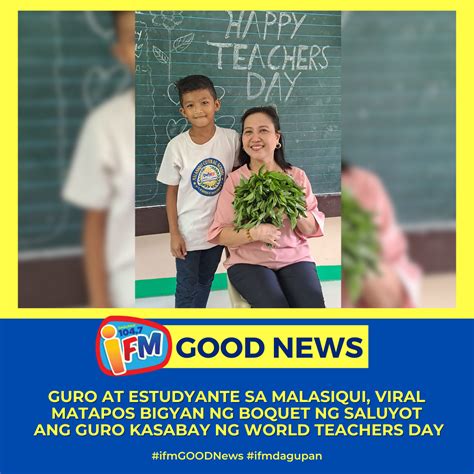 GURO AT ESTUDYANTE SA MALASIQUI VIRAL MATAPOS BIGYAN NG BOQUET NG