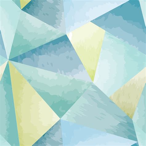 Abstract Seamless Pattern Geometric Form Watercolor Background