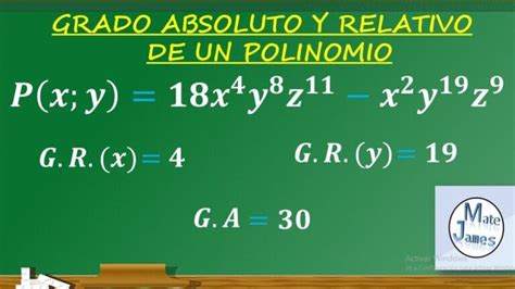 Cómo calcular el grado relativo de un polinomio guía paso a paso