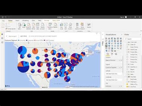 Power BI Tutorial For Beginners 8 Pie Chart And Map In Power BI YouTube