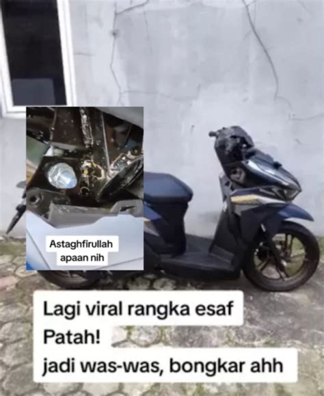 Rangka ESAF Patah Viral Ini Kata Pihak Honda RiauUtama