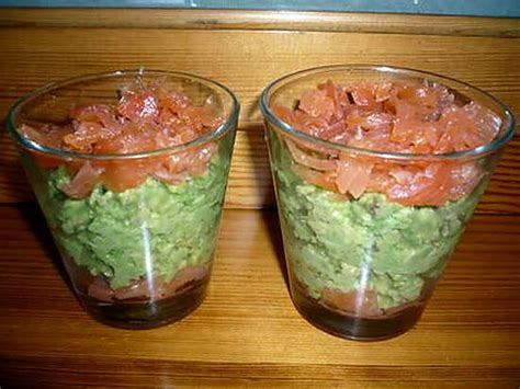Recette de Verrine truite fumée avocats
