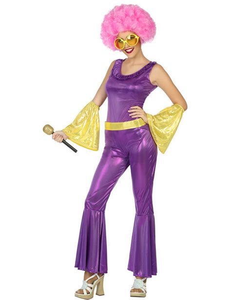 Déguisement disco holographique violet et or femme Deguise toi achat