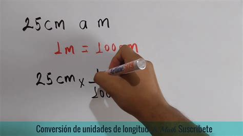 Conversão De Metros Para Cm