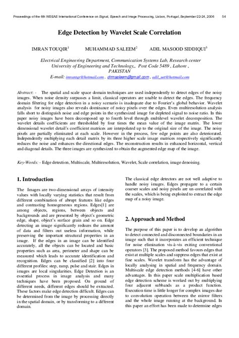 pdf edge detection by wavelet scale correlation adil siddiqui