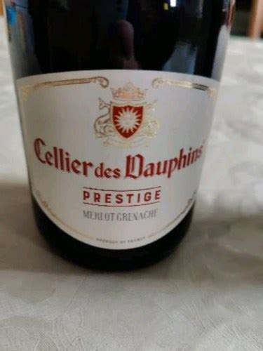 Cellier Des Dauphins Prestige Merlot Grenache Vivino US