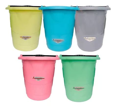 Kit Baldes Plásticos Coloridos 12 Litros 5 Unidades MercadoLivre