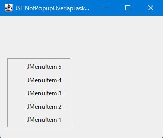 Jpopupmenu Taskbar Java Swing Tips