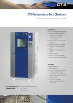 Cámara de pruebas termostática T series CTS Clima Temperatur