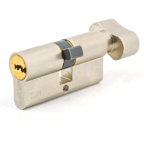 Cylindre de porte a bouton nickelé transit 2 THIRARD Dimension 30 x 30 mm