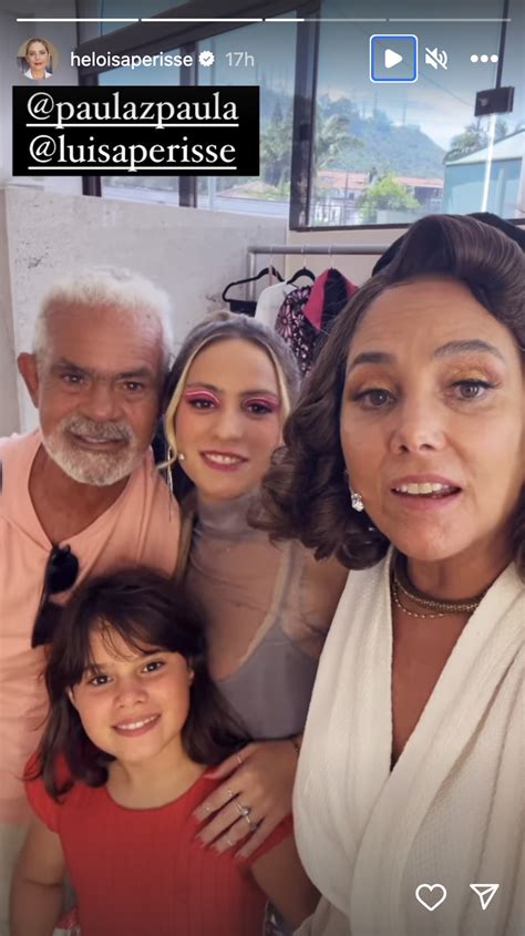 Filha de Heloisa Périssé faz rara aparição seu pai Lug de Paula