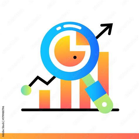 Flat Icon Statistical Analysis Data Science Technology And Machine
