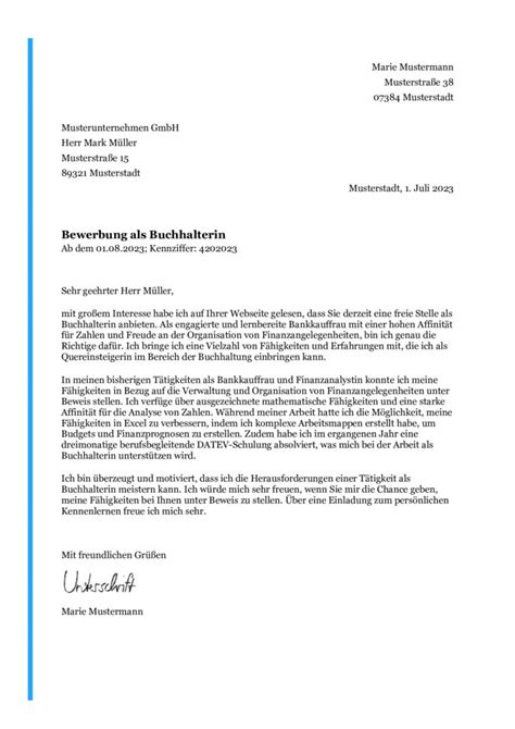 Bewerbung Buchhaltung Muster Tipps Mit Video