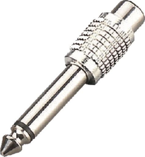 Soundsation Μετατροπέας 6 3mm male σε RCA female Ασημί SADA028 1
