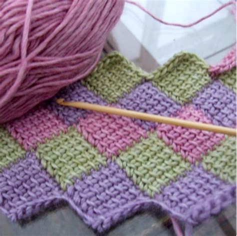 Learn The Entrelac Crochet Stitch Video Written Pattern Tunisian