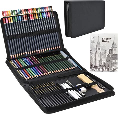 96 Piezas Kit de Lápices de Dibujo Arte Dibujo Profesional para