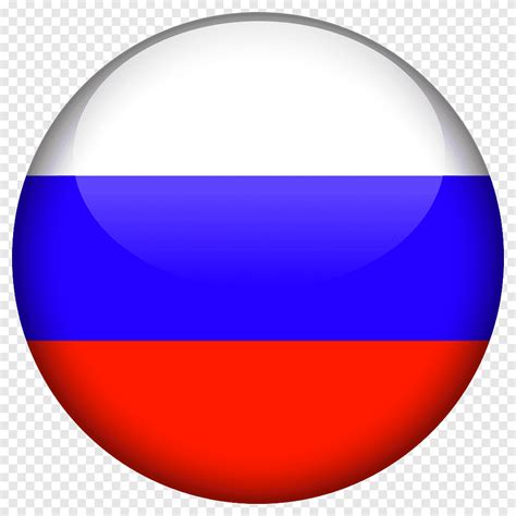Ilustraci N Redonda Azul Y Roja Bandera De Rusia Iconos De