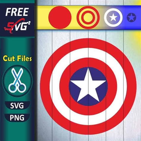 Captain America Shield SVG Free Avengers SVG