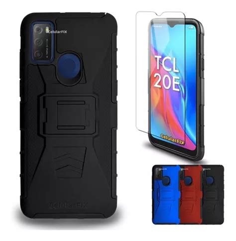 Funda Protector P Tcl E Uso Rudo Con Clip Mica