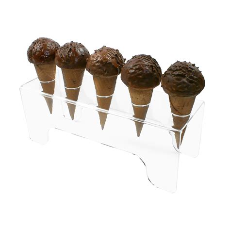 Acrylic Ice Cream Cone Holder Counter Display DS64