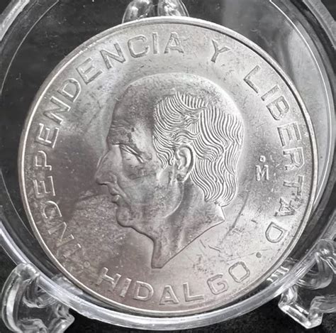 Moneda 10 Pesos Hidalgo Grande Plata Ley 0 900 Año 1956