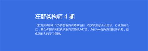 狂野架构师4期 泓优网络