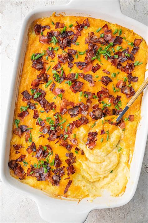 Loaded Mashed Potato Casserole Everyday Delicious