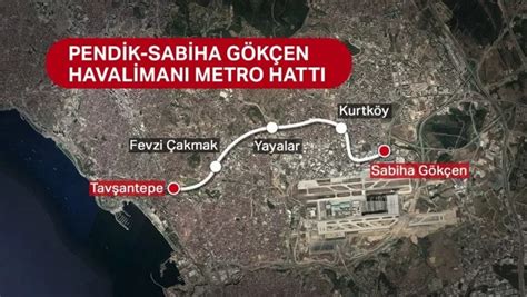 Pendik Sabiha Gökçen metro durakları neler Sabiha Gökçen Havaalanı kaç