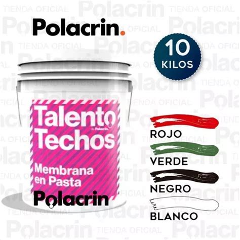 Membrana Blanca Cubre Techos Talento Lts Polacrin Pasta