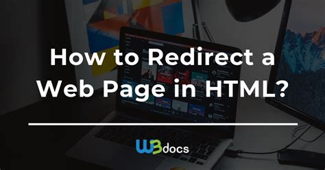 How To Redirect A Web Page In Html