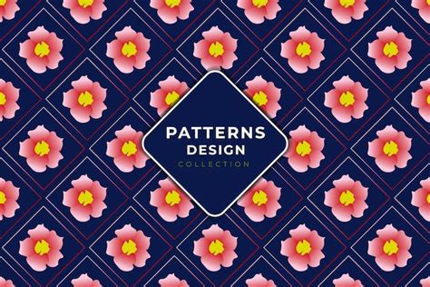 Premium Vector Floral Abstract Seamless Patterns Vector Design