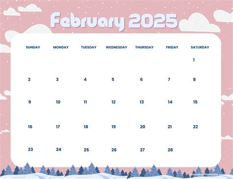 February Calendar Free Pdf Printables