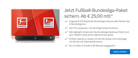 Bundesliga TV Spannende Fußball Momente live erleben Sky