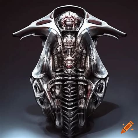 Biomechanical Motorbike By H R Giger For Ghost Rider On Craiyon