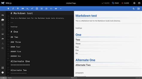 Wiki Js Markdown Markdown