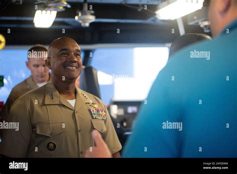 U S Marine Corps Lt Gen Brian W Cavanaugh Left The Commanding